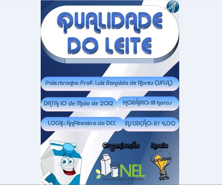 Qualidade do leite será tema de palestra nesta quinta-feira (10 ...