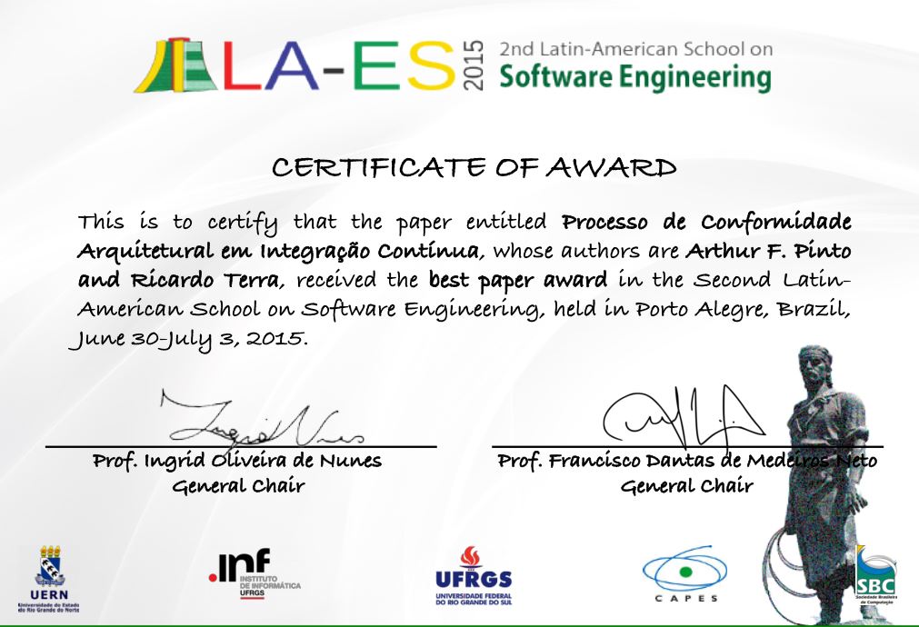 Artigo produzido no DCC foi premiado como melhor trabalho em evento latino-americano | Arquivo ...