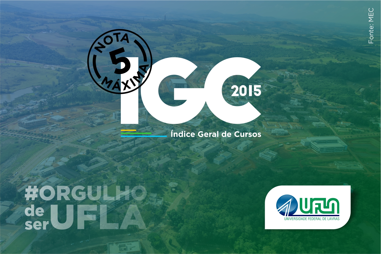 UFLA entre as TOP 10 do Brasil pelo IGC/MEC | Arquivo de notícias ...